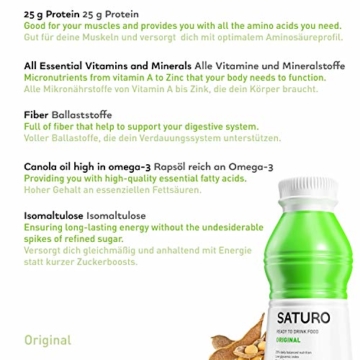 Astronautennahrung SATURO, Original, 500 kcal, Trinkmahlzeit mit ...