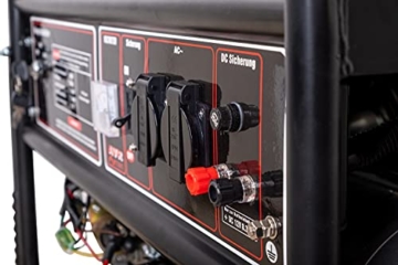 DeTec. Stromerzeuger 7 kW Notstromaggregat 18PS 230V 1 Phasen Generator ...